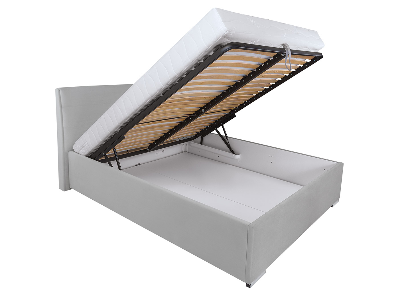 Pat de o persoană 120 cm Cosala (gri) | Zondo.ro