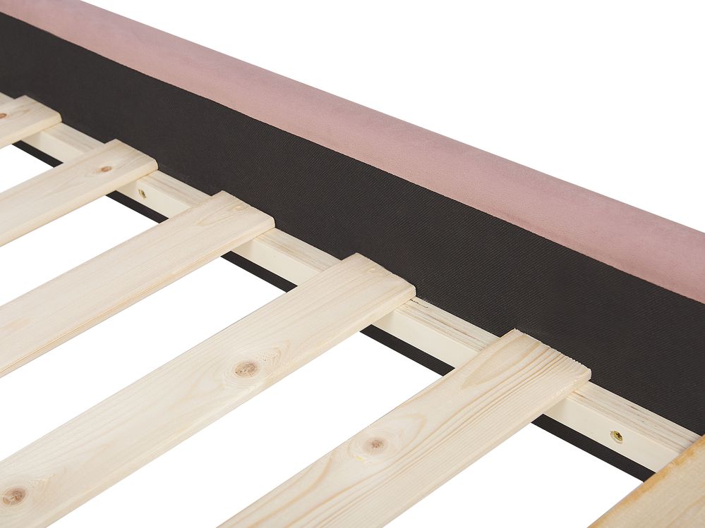 Pat matrimonial 180 cm ARCHON (cu somieră) (roz) | Zondo.ro