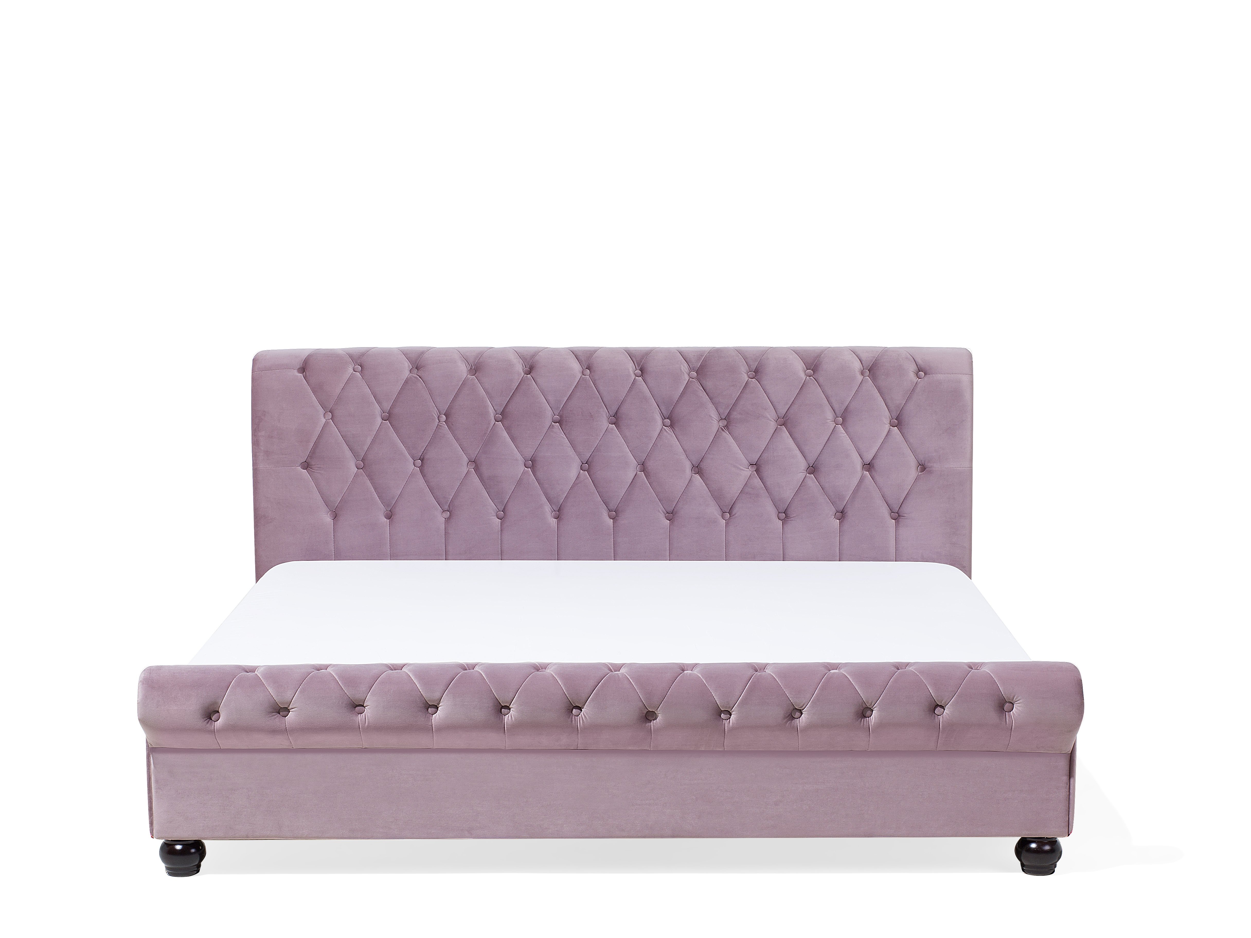 Pat matrimonial 180 cm ARCHON (cu somieră) (roz) | Zondo.ro