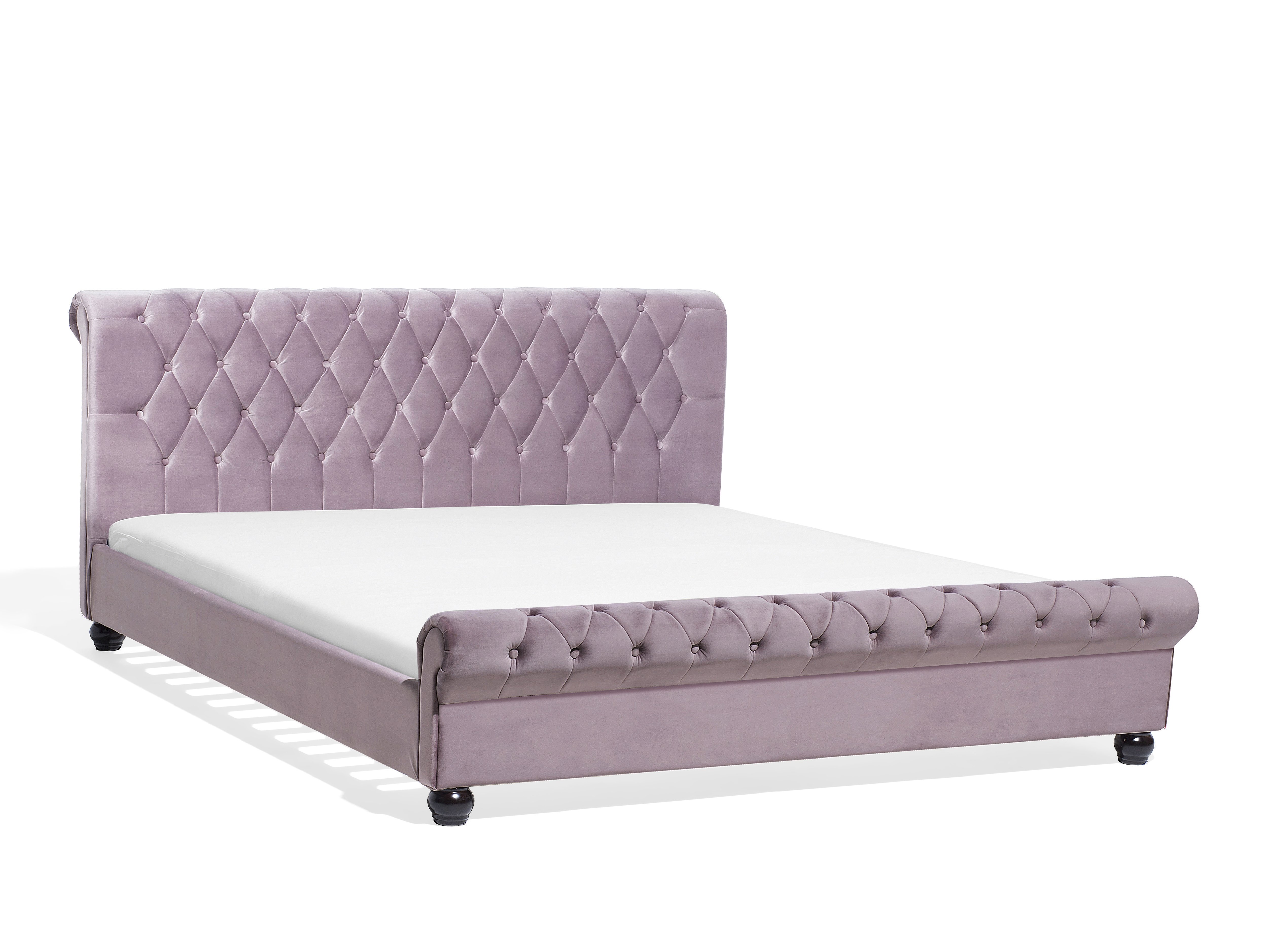 Pat matrimonial 180 cm ARCHON (cu somieră) (roz) | Zondo.ro