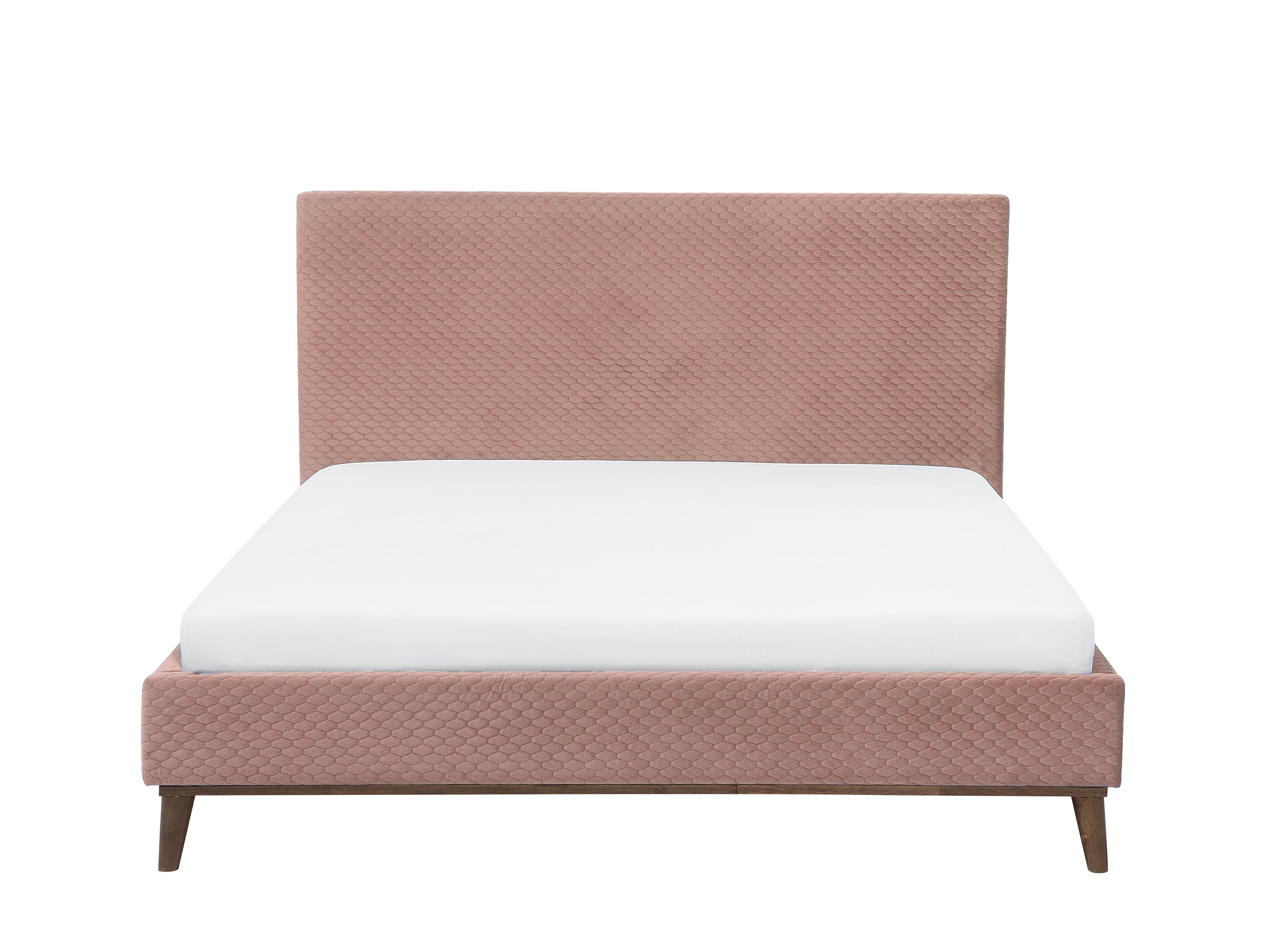 Pat matrimonial 180 cm BARON (cu somieră) (roz) | Zondo.ro