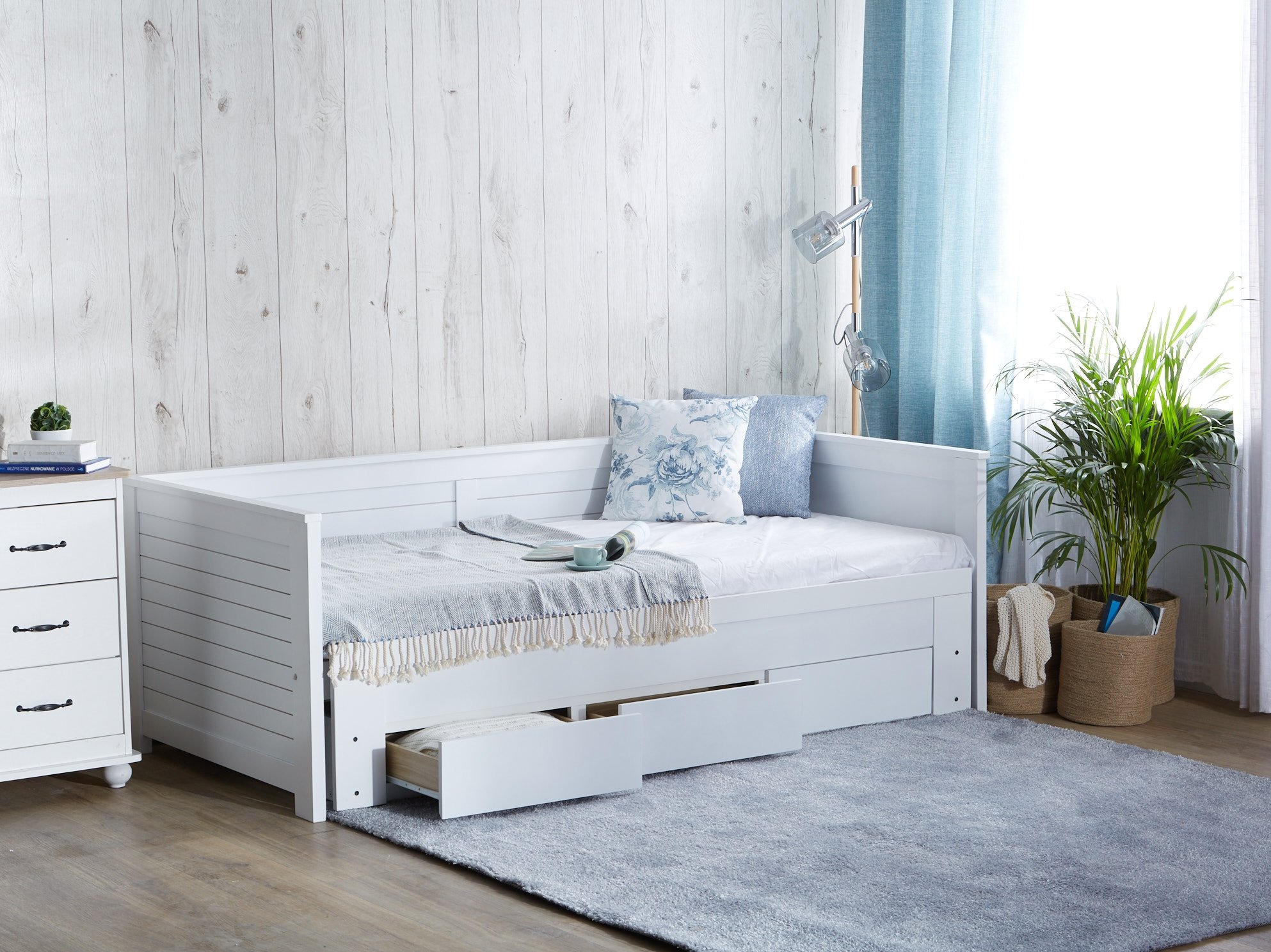 Pat extensibil 91 cm CAJUN (cu somieră) (alb) | Zondo.ro