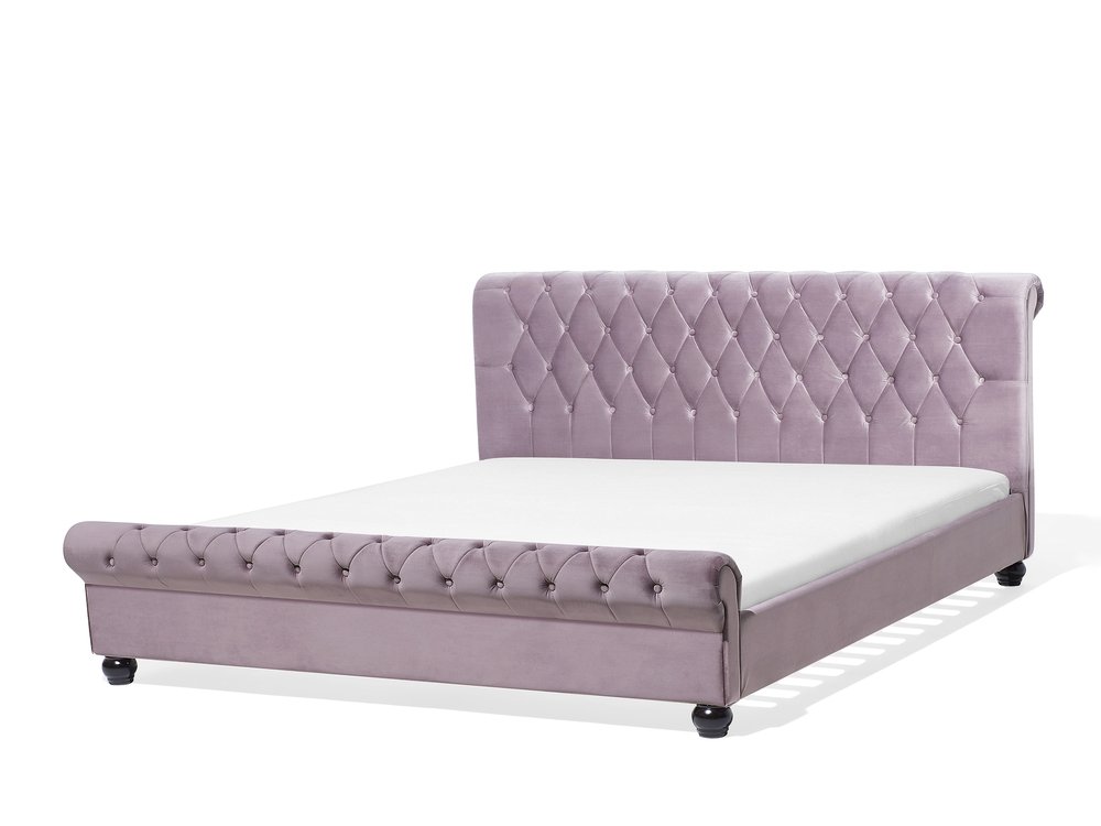 Pat matrimonial 180 cm ARCHON (cu somieră) (roz) | Zondo.ro