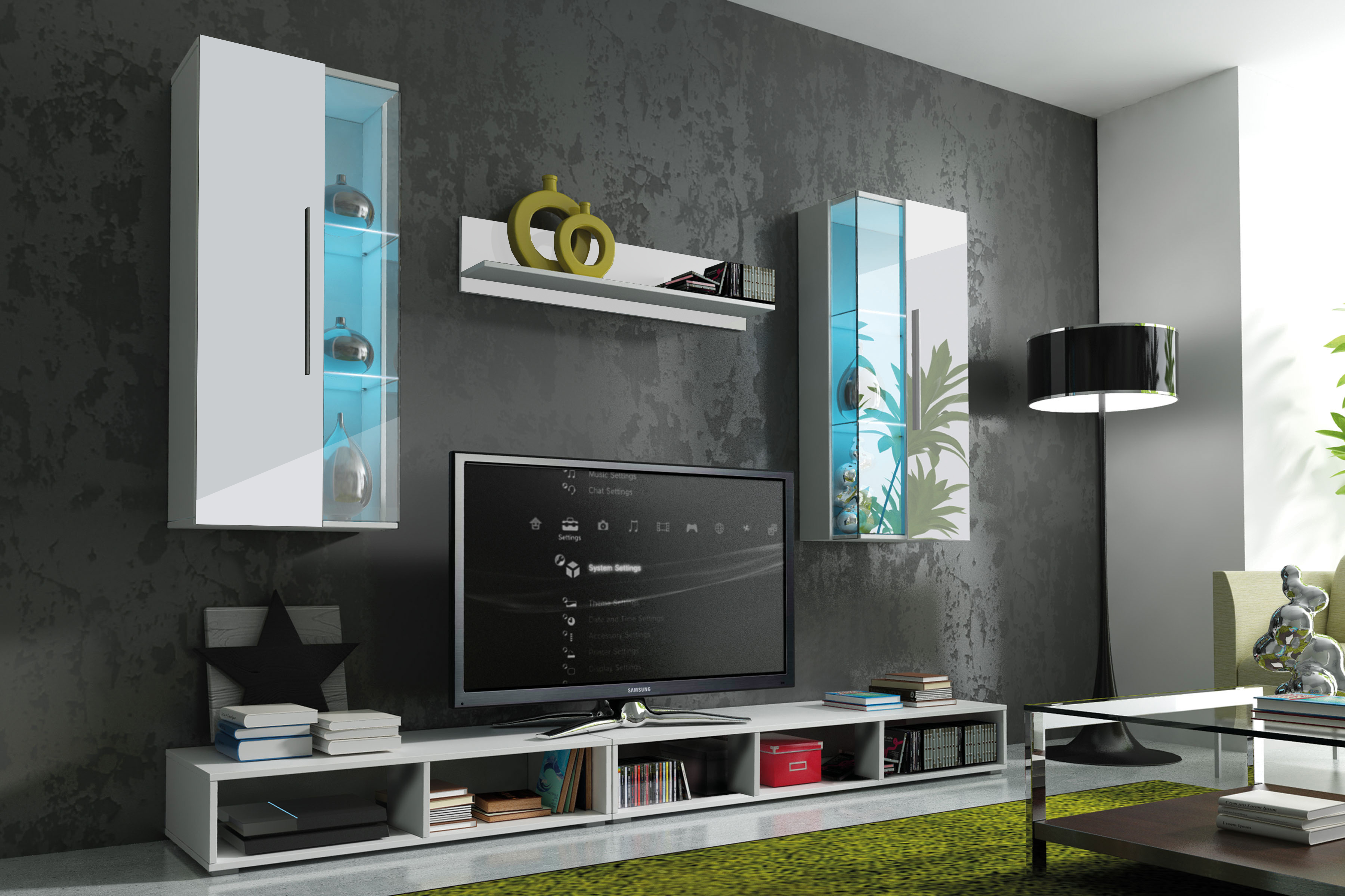 Mobilier camera de zi Esa (cu iluminat) | Zondo.ro